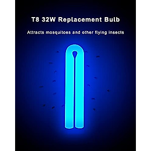 BF190 Replacement Bulb Compatible with Flowtron BK-40D Bug Zapper, 10 Inch FUL32T8/BL U Type Replacement Light Bulb for 32W Outdoor Electronic Insect Mosquito Killer, 2 Pack