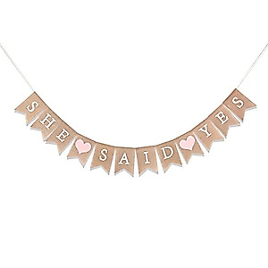 She Said Yes Banner - engagement/engage Banner,engagement Party Decorations,Bridal Shower Decorations Banner,Bride to Be Banner,bachelorette Party Wedding Decor