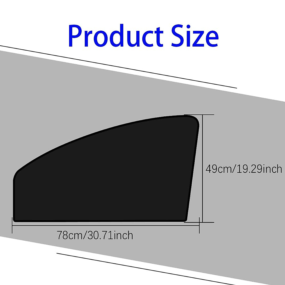 2PCS Car Side Window Sun Shades, Magnetic Sunshades for Car Windows, Front Seat Window Sunshades Privacy Curtains, Front Side Window Sun Shade Blocks Sun, Universal for Car SUV Truck