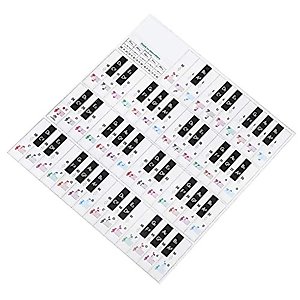 Keyboard or Piano Stickers, Really Useful Piano Poster Environmentally Friendly Transparent Piano Key Stickers for Piano Beginner(T to 31WM)