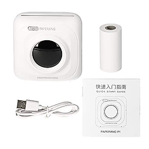 BISOFICE PAPERANG Pocket Printer BT Wireless Thermal Printer Portable Mobile Printer 200dpi for Photo Picture Receipt Memo Note Label Sticker Compatible with Android iOS Windows Mac
