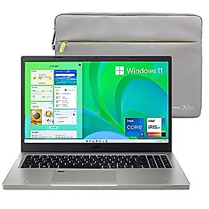 Acer Aspire Vero AV15-51-7617 Green PC | 15.6" FHD IPS 100% sRGB-Display | 11th Gen Intel Core i7-1195G7 | Intel Iris Xe Graphics | 16GB DDR4 | 512GB NVMe SSD | Wi-Fi 6 | Vero-Sleeve (Renewed)