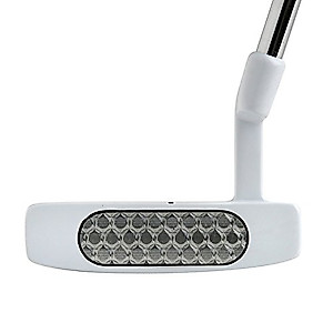 Bionik 105 Nano White Golf Putter Right Handed Semi Mallet Style with Alignment Line Up Hand Tool 35 Inches Senior Men's Perfect for Lining up Your Putts