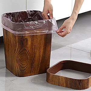 STOBAZA 1pc Dorm Bedroom for Bin Practical Counter Bathrooms Rooms Marble Home Farmhouse Pail Rubbish Siimulation Can: Basket Fashion Grain Modern Pattern Wastebasket, Xcm