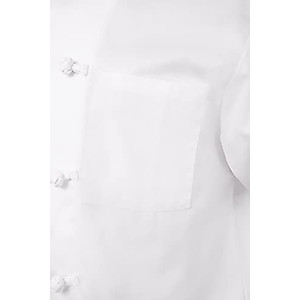 Chef Works Men's Bordeaux Chef Coat, White, Medium
