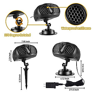 Vivastate Christmas Snowflake Projector Lights with Remote Control, LED Indoor Outdoor Waterproof Snowfall Projection Lamp for Christmas Xmas Holiday Party Home Decoration