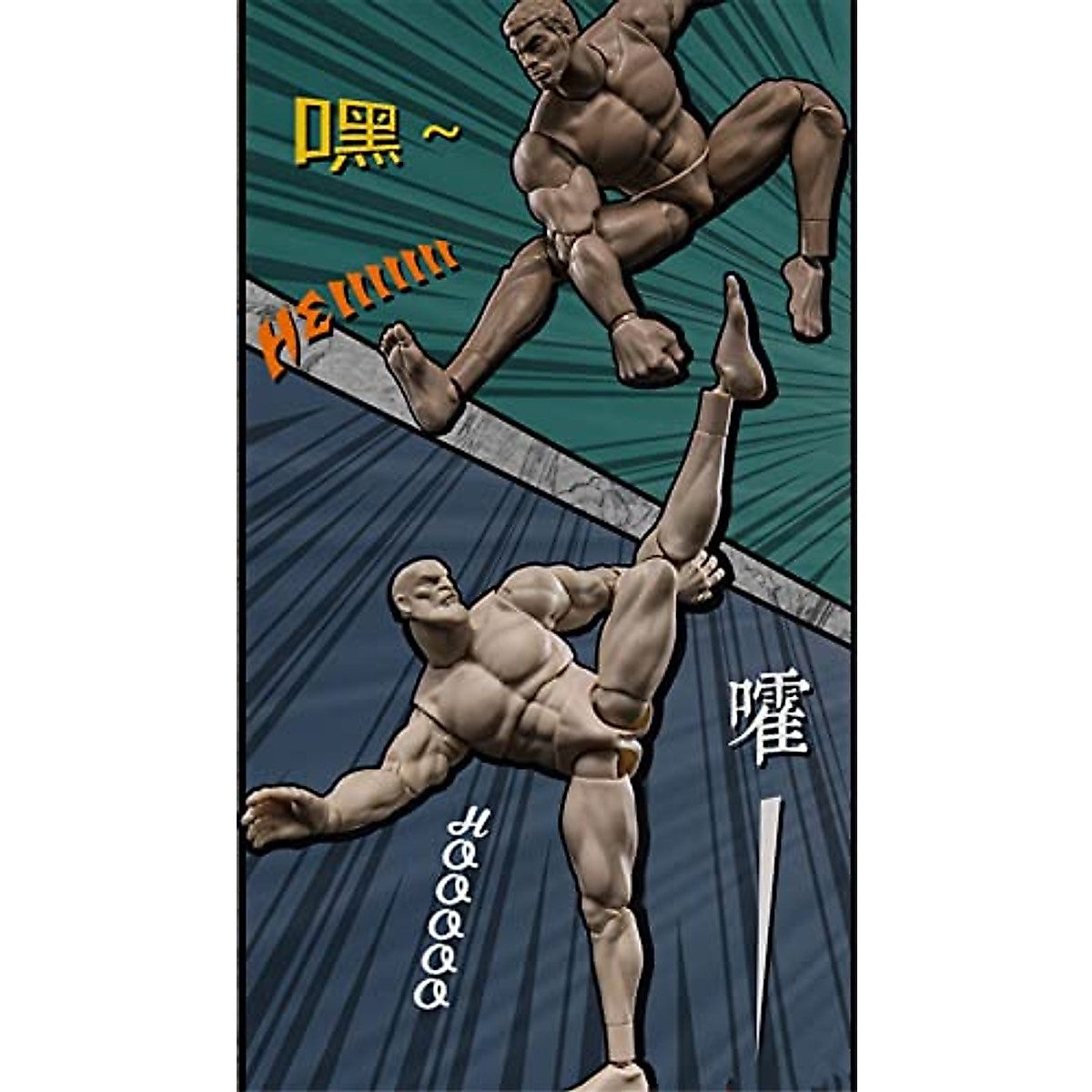 1/12 Scale Male Action Figure,6inch Flexible Muscular Strong Male Action Figure Body Doll Collection (White Skin)