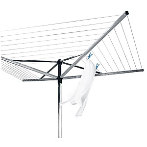 Brabantia Topspinner Outdoor 4 Arm Spinning Clothesline Rotating & Clothes Drying Rack Cover - Weather Resistant Material - Zip Closure - Outdoor - Drying Rack Protection