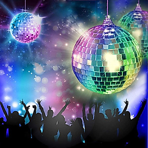 Fannuoncc 12 Pcs Mini Disco Ball Party Ornaments Christmas Tree Decoration for Holiday Wedding Party Dance and Music Festivals Decoration (2 Inch)