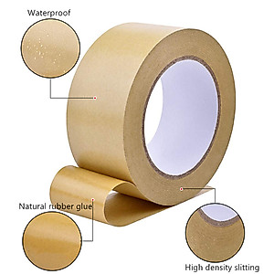 Self Adhesive Picture Frame Backing Tape Rolls Kraft Brown 2'' Wide x 55 Yd