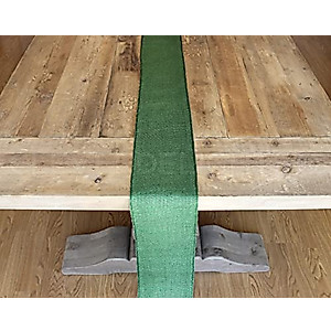 CleverDelights 6" Green Burlap Roll - Finished Edges - 10 Yards - Jute Burlap Fabric