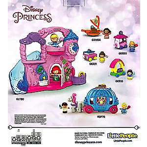 Fisher-Price Disney Princess Toddler Toys Little People Prince and Princess Figure Pack, 8 Pieces