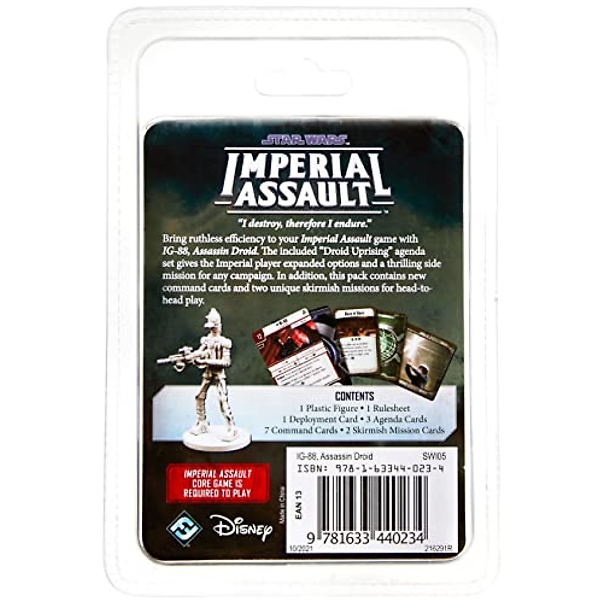Star Wars Imperial Assault Board Game IG-88 Assassin Droid VILLAIN PACK - Epic Sci-Fi Strategy Game for Kids and Adults, Ages 14+, 1-5 Players, 1-2 Hour Playtime, Made by Fantasy Flight Games