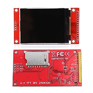 Jectse LCD Display, 2.4 inch 240x320 SPI LCD Display Panel Module ILI9341 Driver with PCB 5V/3.3V STM32 for,Teensy 3.2，