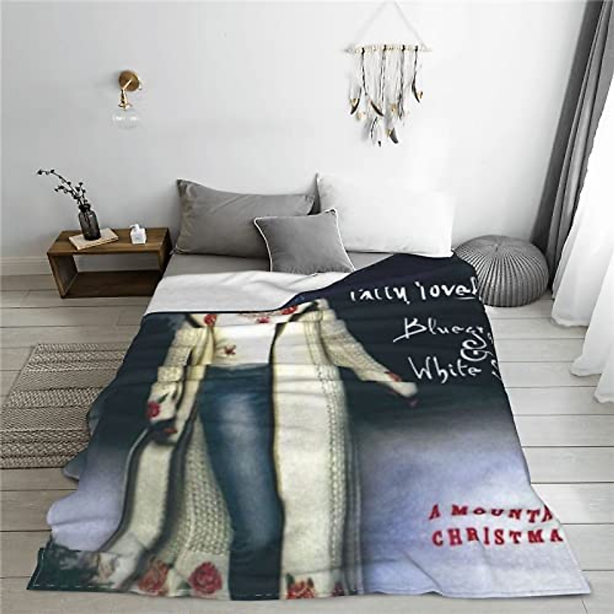 Flannel Blanket Patty Loveless Soft Lightweight Throw Blanket Warm Durable Sofa Couch Decor Beding 50"X40"