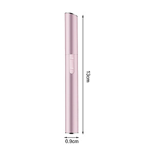 cdar Brow Trimmer，Painless Eyebrow & Facial Hair Trimmer for Men & Women, Battery Included Electric Groomer Pink