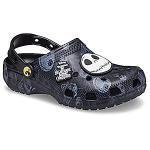 Crocs unisex adult Men's and Women's Classic Disney the Nightmare Before Christmas Clog, Jack Skellington, 6 Women 4 Men US