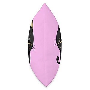 Sarcastic Designs Black Kitten Go Away Throw Pillow, 16x16, Multicolor