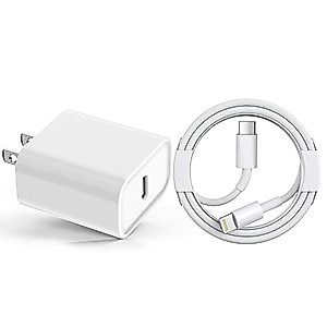 Fast Charger iPhone, iPhone 14 Charger【Apple MFi Certified】20W USB C Fast Charging Wall Charger Block with Rapid TypeC to Lightning Cable Quick Data Sync Cord for iPhone 14/13/12/Pro/Max/11/XR/SE 2022