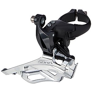 SHIMANO Front Mech Sora R3030 9s tpl 28.6/31.8/34.9, Black