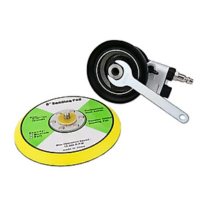 6" Air Random Orbit Sander, 12,000RPM Heavy Duty Dual Action Pneumatic Palm Sander