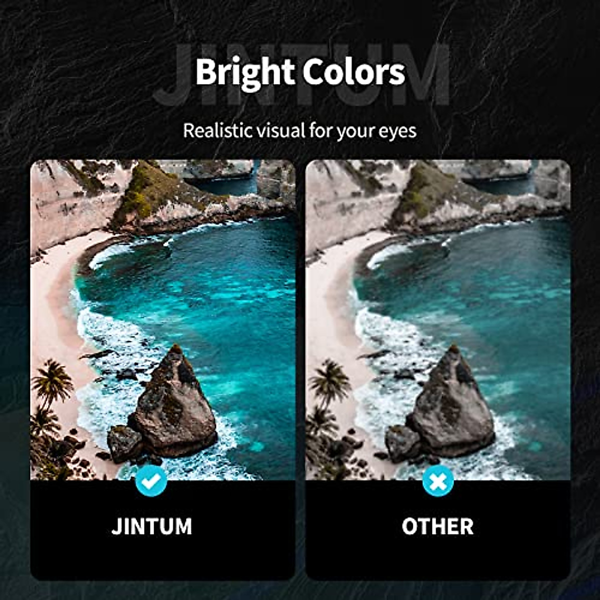 JINTUM Compatible HP 414A Toner Cartridge (No Chip) Replacement for HP W2020A W2021A W2022A W2023A for HP Color Pro MFP M479FDW M454DW M479FDN M454DN M479DW M480F (Black Cyan Yellow Magenta, 4-Pack)