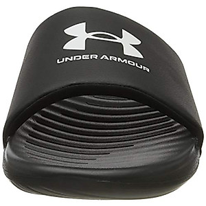Under Armour Men's Ansa Fixed Strap Slide Sandal, Black (004)/Black, 9