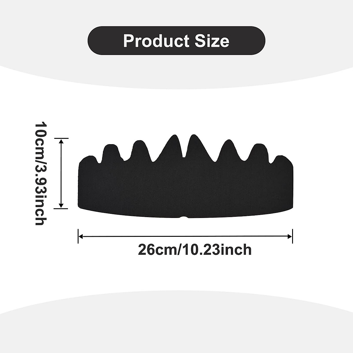 5 Pcs Black Baseball Caps Inserts Shapers Flexible Washable Reusable Hat Liner Cap Fitter Inserts Felt Hat Sweat Liner Hat Support Brim Hat Crown for Snapback Caps Fitted Caps Ball Sports Caps