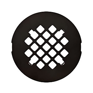 4 1/4" Snap-in Shower Drain Grate - Oil Rubbed Bronze - Replacement Cover - Handyman Designed & Tested in America - Will Never Bend or Break - 4-1/4" Inch