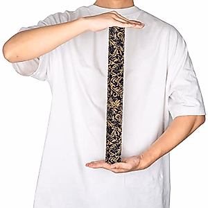 RUSPEPA Kraft Wrapping Paper Roll - Navy Floral Pattern Great for Birthday, Party, Wedding - 17 Inches X 32.8 Feet