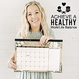 Floral Teacher Desk Calendar 2023-2024 - Academic Desk Calendar 2023-2024, 2023 Large Desk Calendar School Year 2023-2024, Calender 2023 Desk Calendar July 2023-2024, Desktop Calendar 2023-2024