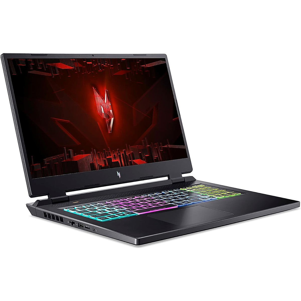 acer Nitro 17 (2024) Gaming Laptop (17.3" QHD 165Hz, AMD Ryzen 7 7840HS, 64GB DDR5 RAM, 4TB SSD, GeForce RTX 4060 8GB 8-Core (Beat i7-12700H)), 4-Zone RGB, Wi-Fi 6E, IST Cable, Win 11 Home, Black