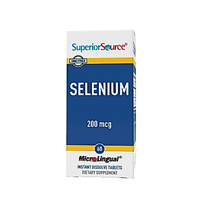 Superior Source Selenium Nutritional Supplements, 200 mcg, 60 Count