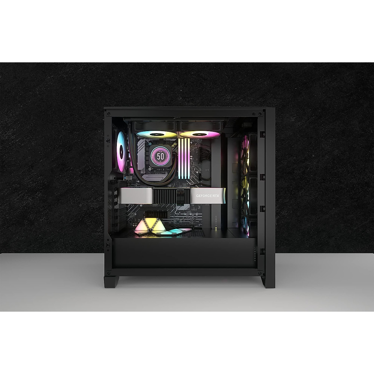 Corsair iCUE H100i Elite LCD XT Liquid CPU Cooler - IPS LCD Screen - Two AF120 RGB Elite Fans - 240mm Radiator - Fits Intel® LGA 1700, AMD® AM5, and More - Included iCUE Commander CORE - Black