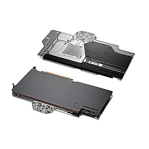 Phanteks (PH-GB6900ASSRX_BK01_BP) Glacier G6000 Strix for ASUS ROG Strix & TUF RX 6800/6900, Nickel-Plated, Acrylic, Aluminum Cover Plate, Digital-RGB, Full-Cover Water Block with Backplate - Black