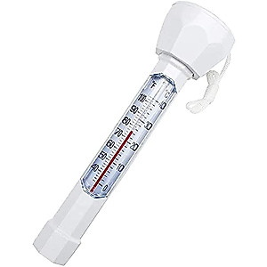 Kingsource Large Floating Pool Thermometer, Water Temperature Thermometers with String for Outdoor & Indoor Swimming Pools, Spas, Hot Tubs,Fish Ponds Thermometer Floating Easy Read