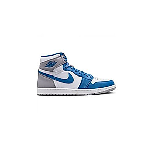 Men's Jordan 1 Retro High OG True Blue/White-Cement Grey (DZ5485 410) - 10