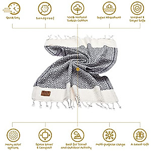 GOLD CASE Helen Original Turkish Hand Towels - Set of 4-20x40 100% Cotton Decorative Bathroom and Kitchen Towel for Hand, Face, Hair, Head, Farmhouse, Yoga, Gym. Tea Towel & Dishcloth, Aqua