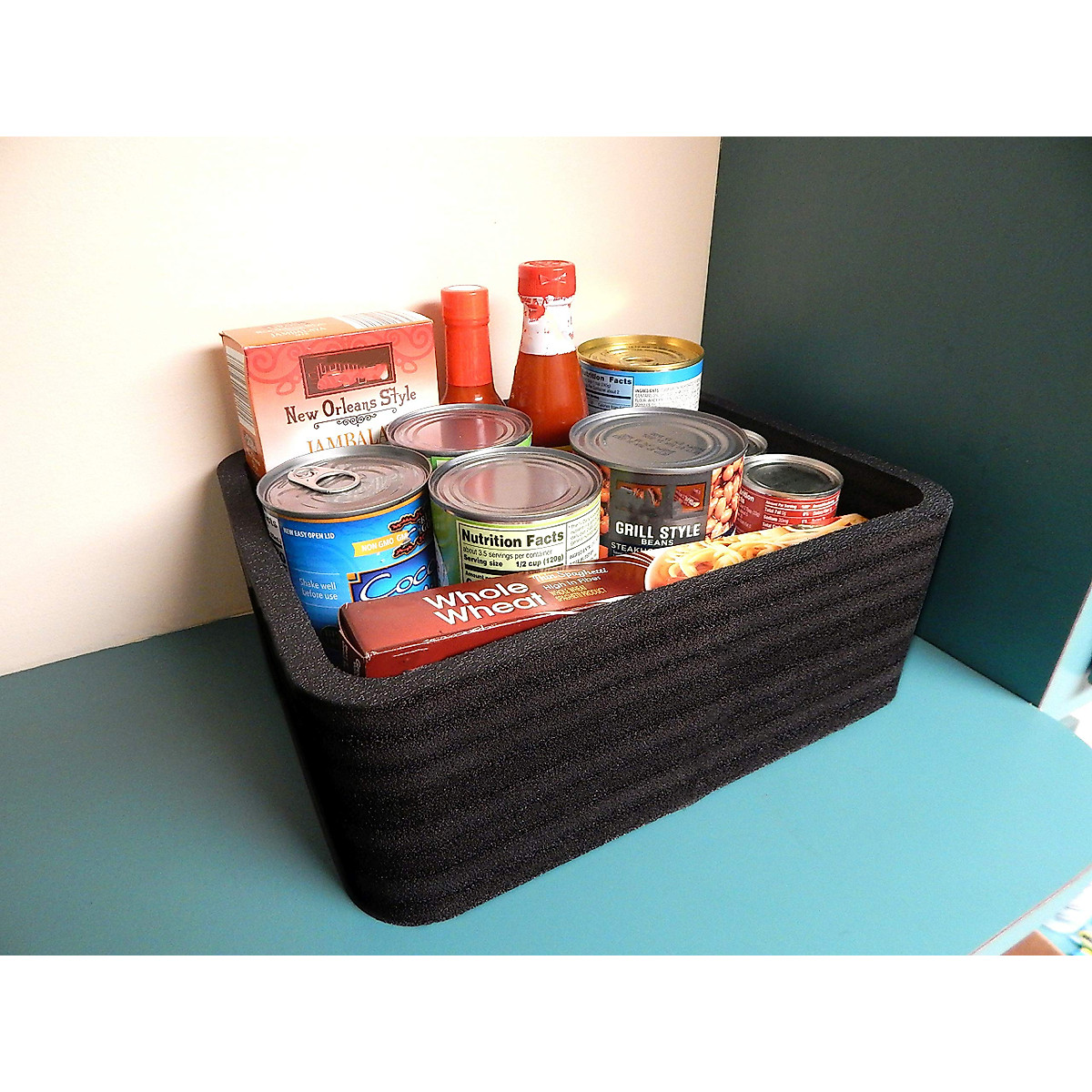 Polar Whale 3 Large Food Storage Organizers Bin Tray for Kitchen Pantry Refrigerator Freezer Cabinet Cupboard for Snacks Produce Pasta Vegetables Waterproof Washable 10" Wide x 12" Long - 3 Pack