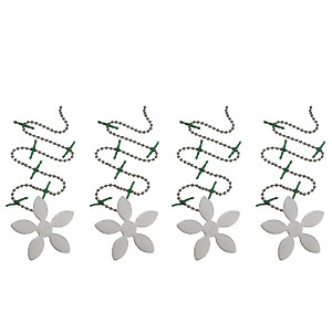 DrainWig Shower Drain Hair Catcher, Disposable Drain Protector, Flower, 4 Pack