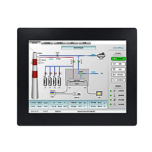 HUNSN 17" LED Industrial 2MM Embedded Panel PC, 5 Wire Resistive Touch Screen, Intel J1900, Windows 11 Pro or Linux Ubuntu, PW04, 1280 x 1024, VGA, 4 x USB, LAN, 3 x COM, 8G RAM, 256G SSD