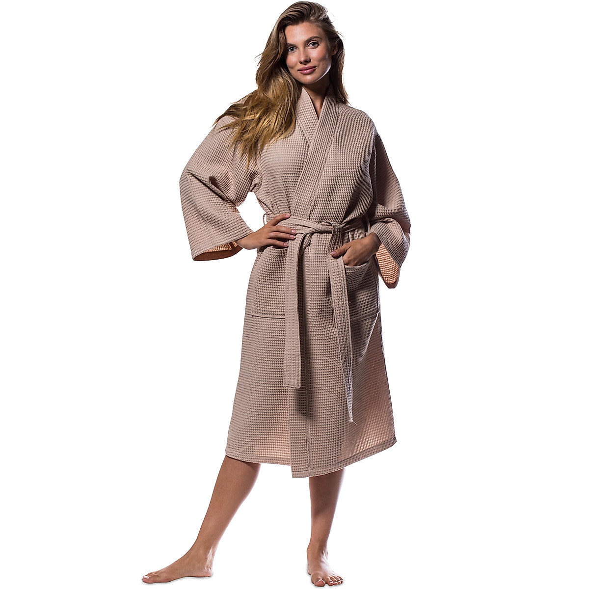 Turquaz Robes For Women Lightweight Unisex Waffle Kimono Bathrobe Mothers day Gifts