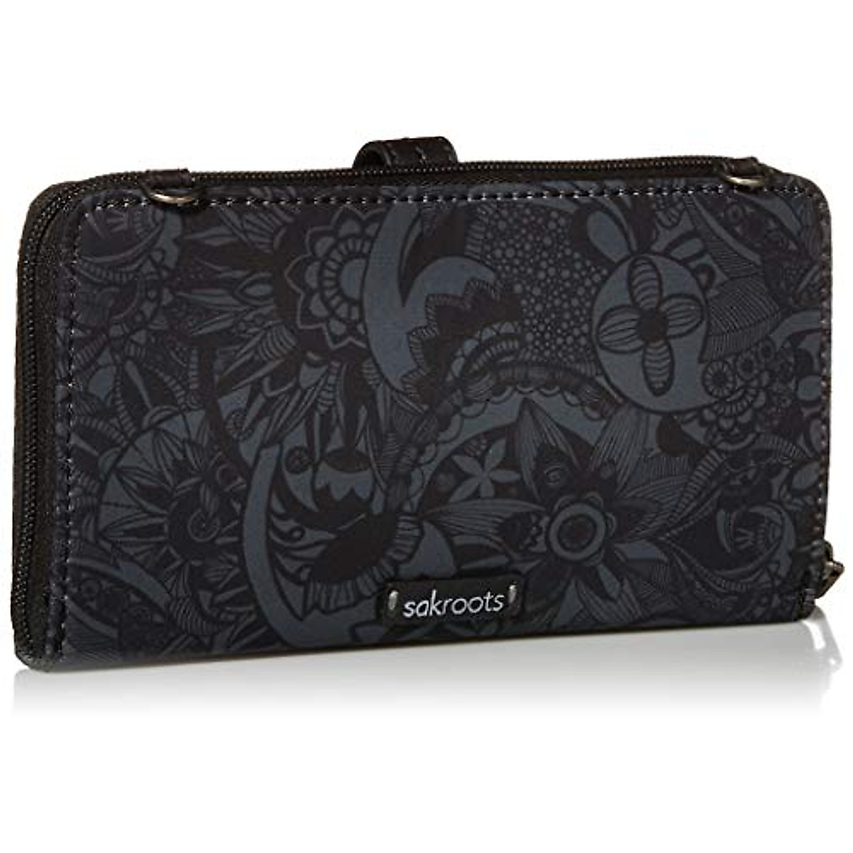 Sakroots womens Women's Eco-twill Smartphone Crossbody, Black Spirit Desert, One Size US