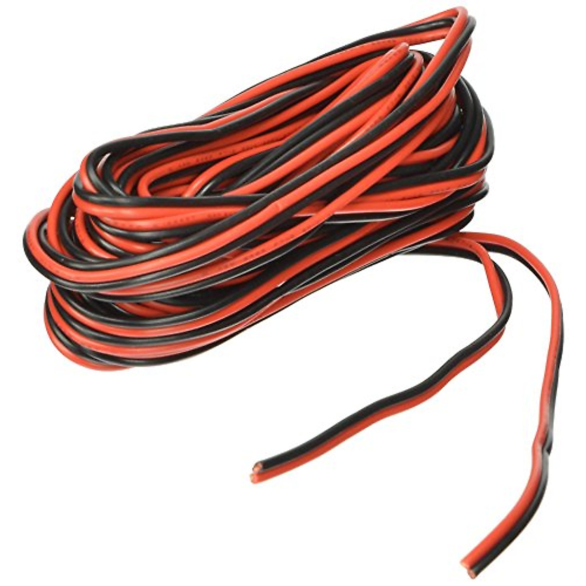 RoadPro – 25' Hardwire Replacement 2 Wire 22-Gauge Parallel Wire, Black/Red (RPCBH-25)