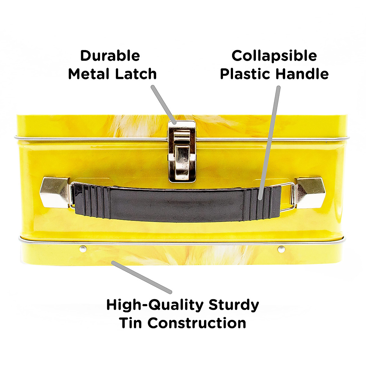 AQUARIUS Sesame Street Big Bird Fun Box - Sturdy Tin Storage Box with Plastic Handle & Embossed Front Cover - Officially Licensed Sesame Street Merchandise & Collectible