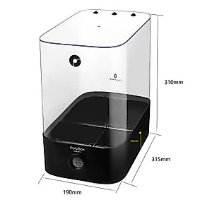 Polymaker Filament Storage Box for 2x1kg Spools or 3kg Spool- PolyBox Edition II 3D Printer Filament Storage Filament Holder 3D Filament Spool Storage Box 3D Printing Filament