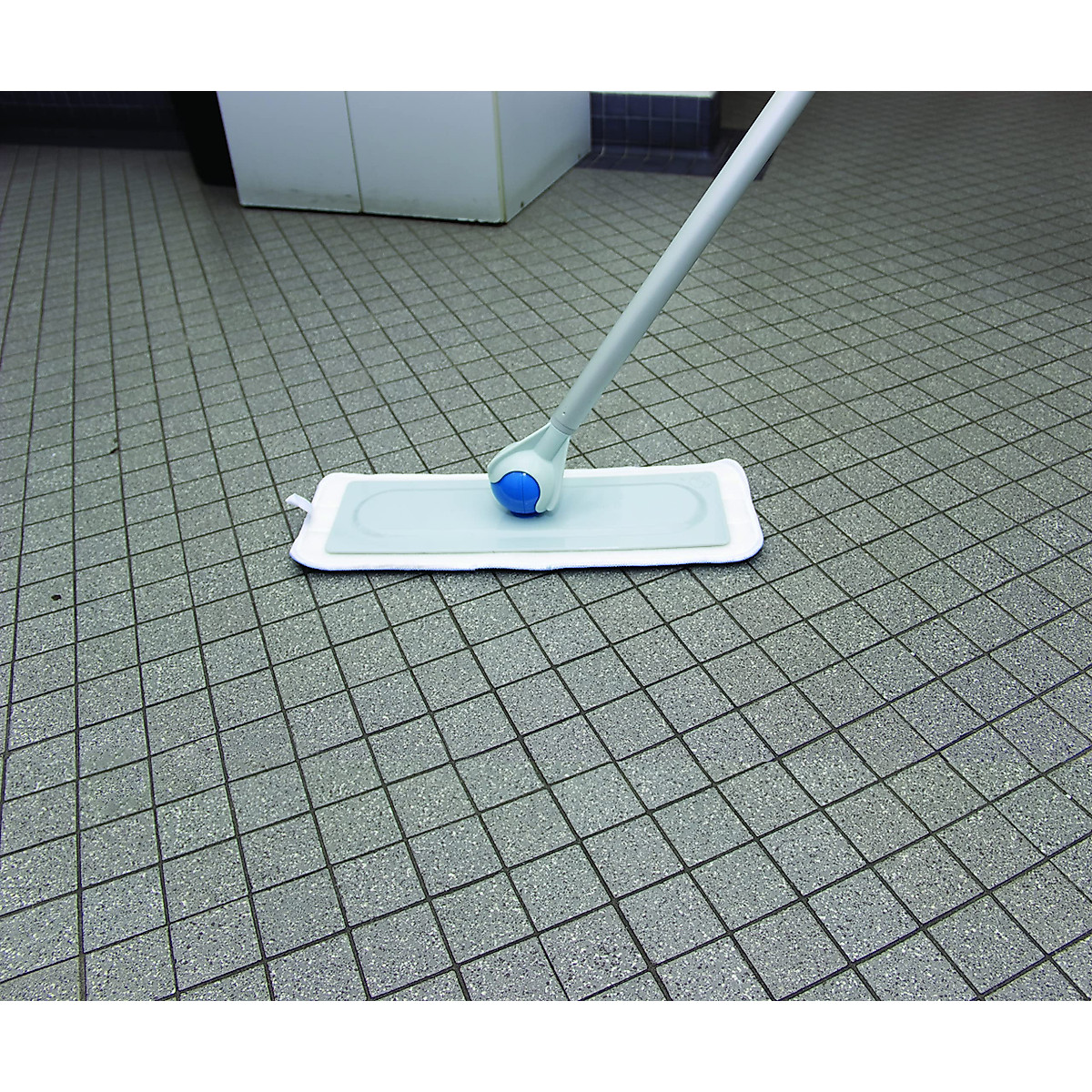 Microfiber Wet Flat MOP Velcro BK, BLU 24", 1 DZ