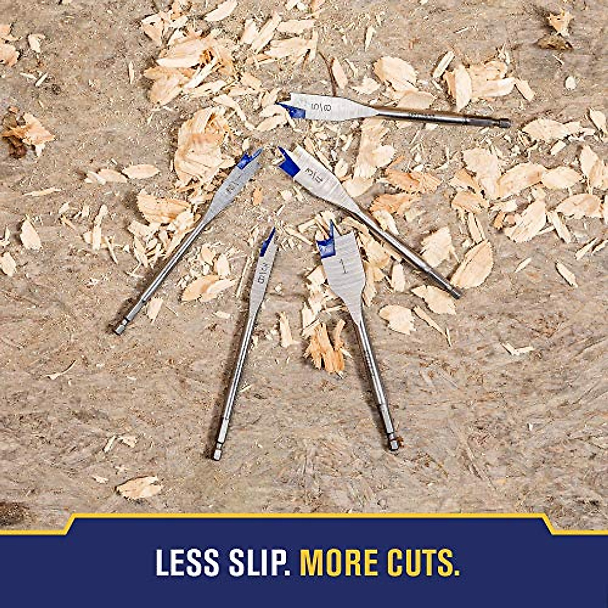 Irwin Industrial Tools 87950 Speebor Blue Groove Spade Bit Set, 3-Piece