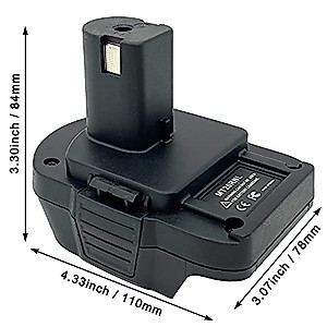 QINIZX Battery Adapter for Makita 18V Lithium Battery to Ryobi 18V One+ Lithium-Ion Cordless Tool, Convert Makita 18V Battery BL1860B BL1850B BL1840 BL1830B BL1815 to Ryobi 18V Battery P102 P108