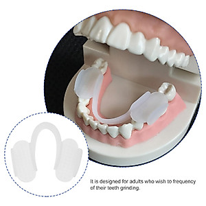 HEALLILY Clear Mouth Grinds, Silicone Dental Mouth Guard Teeth Splint Protector for Preventsing Night Teeth Grinding Bruxism Clenching